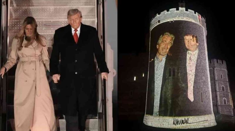 Trump-Epstein Images Projected Onto Windsor Castle During UK Visit; 4 ...